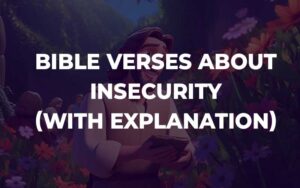 30 Bible Verses About Insecurity (With Explanation) - Bible Study For You